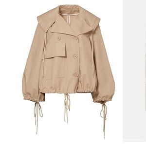See By Chloe | Jackets & Coats | See By Chloe Beige Poncho Rain Jacket ...